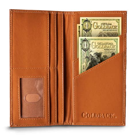 Goldback Wallet Brown Store And Carry Your Goldbacks Genuine Leather
