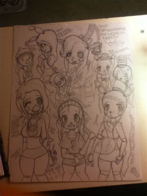 Fnaf Characters Drawings