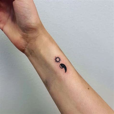 25 Beautiful Semicolon Tattoo Ideas And Their Meanings Fashionterest