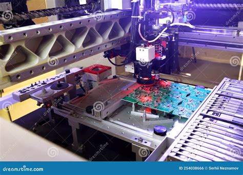 Installer Of Smd Parts On Boards And Soldering Parts Machine For