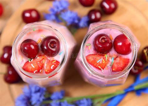 Sweet Refreshment Stock Image Image Of Flower Glass 55618137