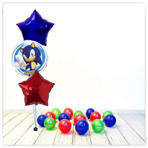 🎈sonic Ballon Bouquet Mit Helium Gefüllt 🎈 Ballonking Ch