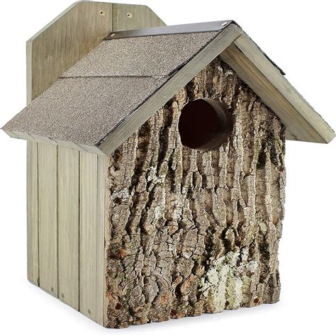 Premium Screech Owl House Rustic Handmade Owl Nesting Box Oriental