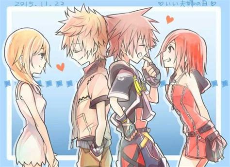 Kingdom Hearts Sora And Kairi And Roxas And Namine