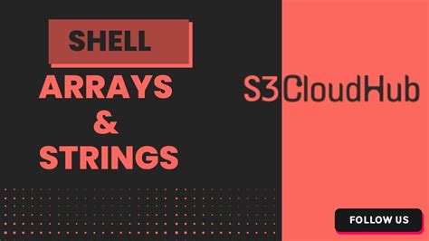 Arrays And Strings In Shell Script Youtube