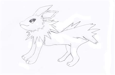 Jolteon Drawing By Protoraptor On Deviantart