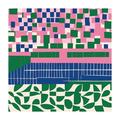 Premium Vector Mid Century Modern Checkered Design