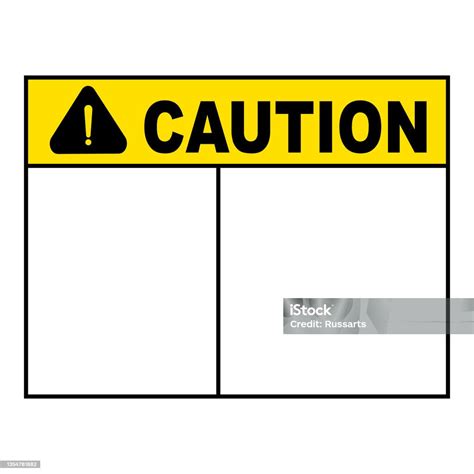 Caution Sign Design Template Stock Illustration Download Image Now