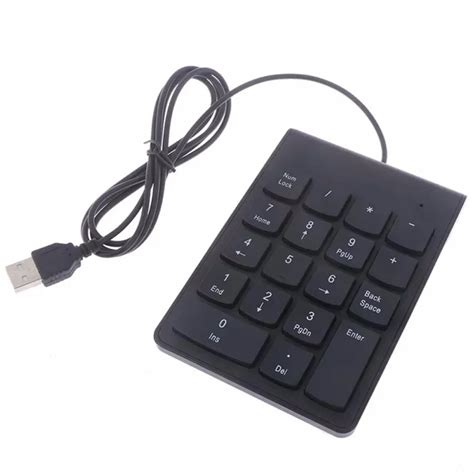 Amely 18 Keys Single Handedly Usb Numpad Notebook Tablet Laptop Number