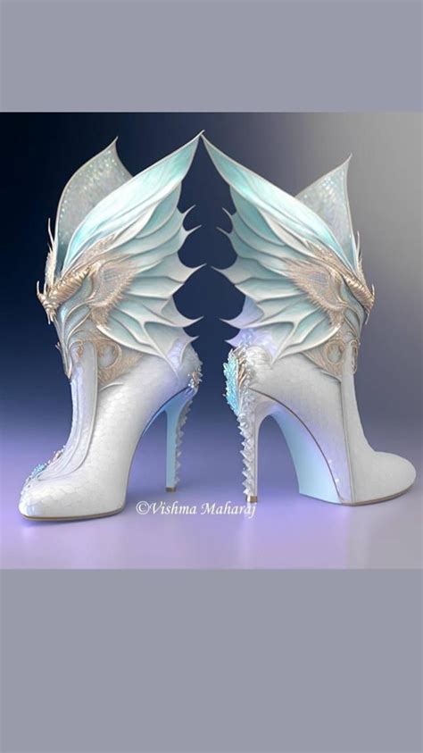 White Classy Dragon Shoes Ideas Whimsical Shoes Bridal Shoes Heels