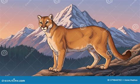 Cartoon Cougar Drawing