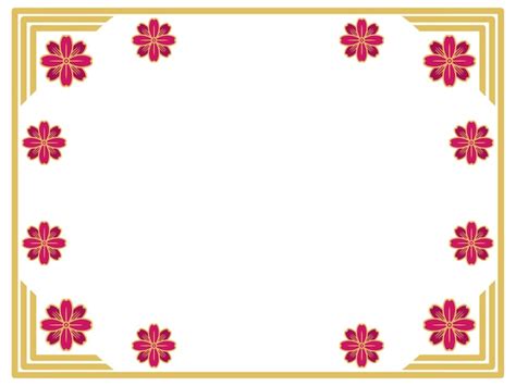 Frame Flower Premium Vector