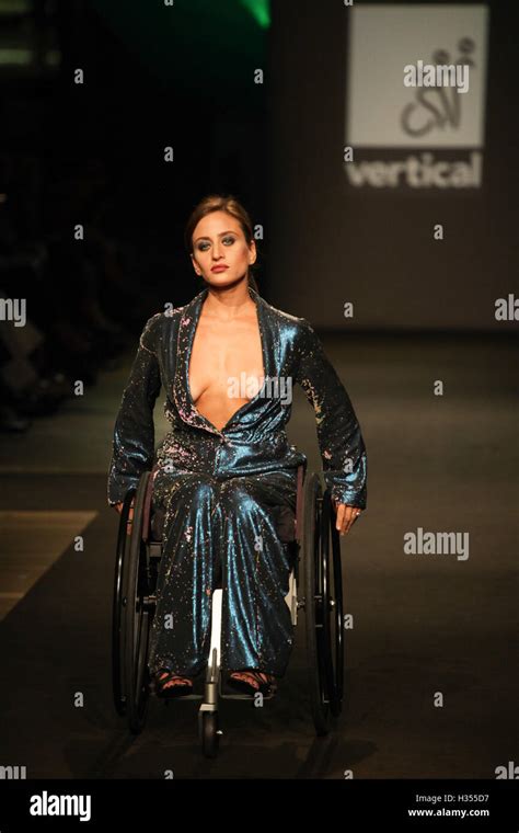 Milan Italy 3rd October 2016 Models And Disabled Models In