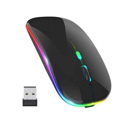 Someones In A Makro Jite Wireless Recharge Mouse 7 Colors Led Silent