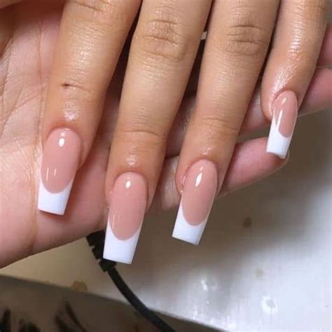 25 French Tip Square Nails Designs From Classic To Creative Inspiration