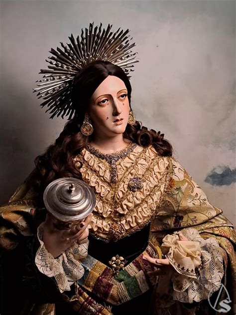 Hoy Santa María Magdalena Expuesta En Veneración En El Santo Ángel Por