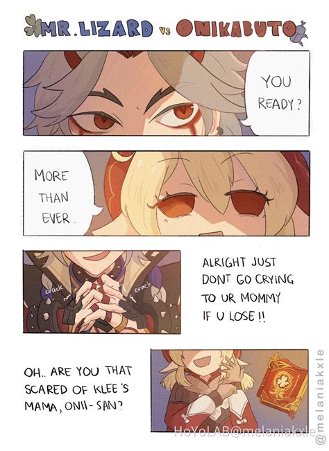 Itto Vs Klee 🍀 ️😈 Genshin Impact Hoyolab