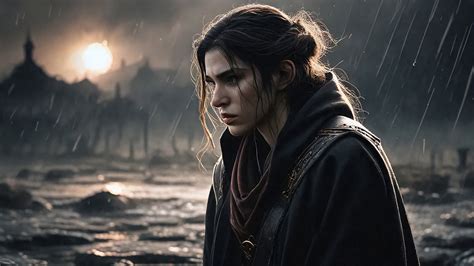 Download Ai Generated Girl Rain Royalty Free Stock Illustration