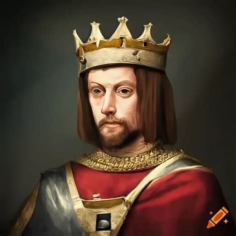 Portrait Of A Medieval King On Craiyon