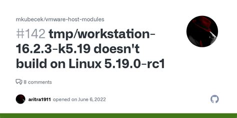 Tmp Workstation K Doesn T Build On Linux Rc Issue Mkubecek Vmware