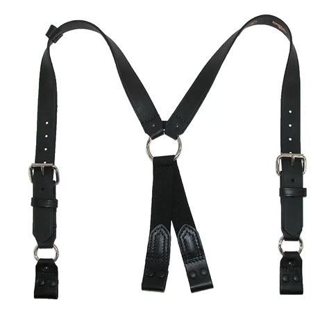 Leather Loop End Fireman Work Suspenders