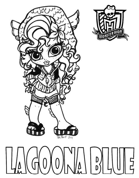 Monster High Lagoona Blue Coloring Pages
