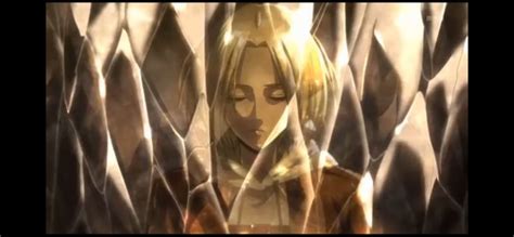 Annie Leonhart In Crystal Annie Leonhart Attack On Titan Titans