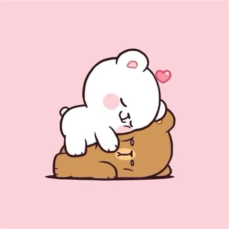 Cute Milk And Mocha Bear Hug 