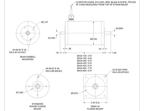 B34 Data Sheet Brushless Servo Magmotor Technologies Inc 46 Off