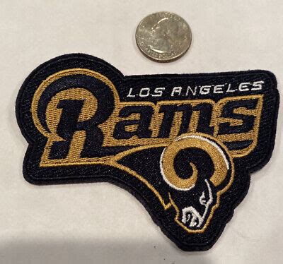 Los Angeles St Louis Rams Embroidered Iron On Patch 4”x 25” Beautiful