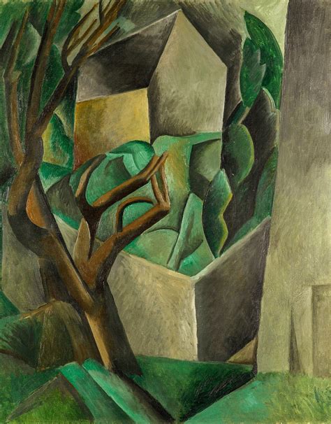 Pablo Picasso House In The Garden 1908 17 X 22 Fine Art Print Etsy
