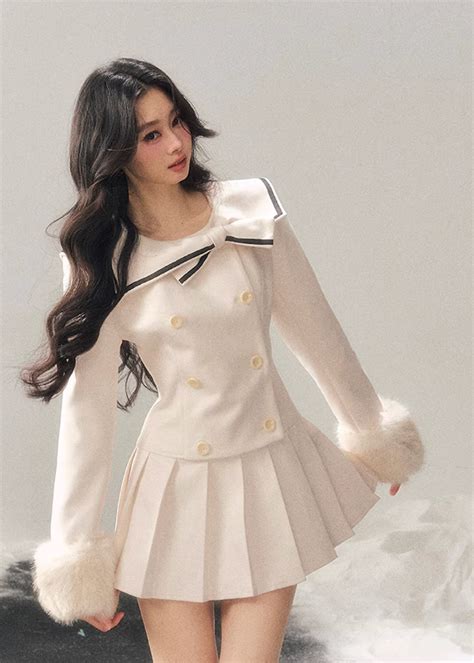 Silent Confession Preppy Dress Nowa