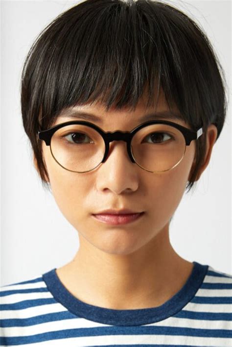 Kaleos Round Half Frame Eye Glasses Black Gloss Acetate Browline