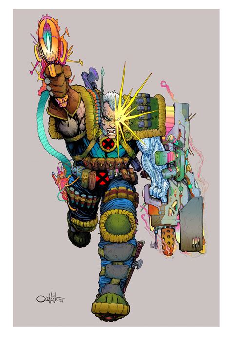 90s Cable For Pouch Tober By Chris Ouellette [oc] R Xmen