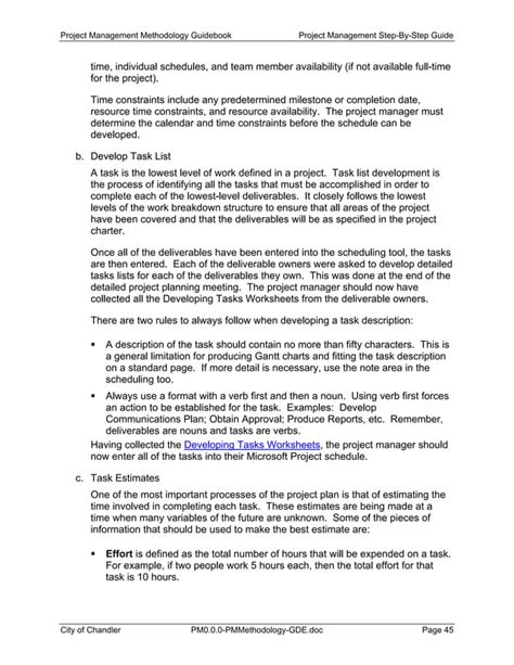 Project Management Methodology Guidelines Pdf