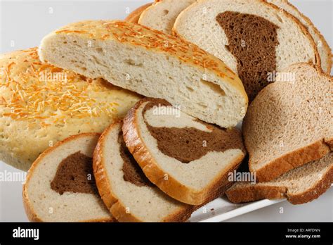 Foccacia Bread Loaf With Different Types Breads Isolated Cut Out Cutout