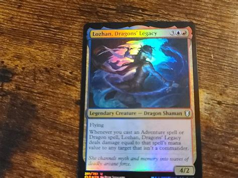 Free Magic The Gathering Mtg Lozhan Dragons Legacy Foil Card Baldurs Gate Trading Card Games