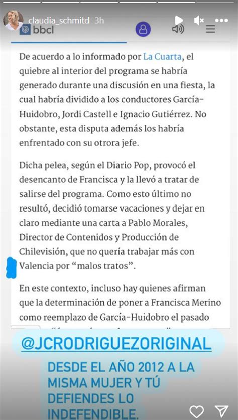 Guerra Total Claudia Schmitd Arremete Contra Julio César Y Lo Acusa De