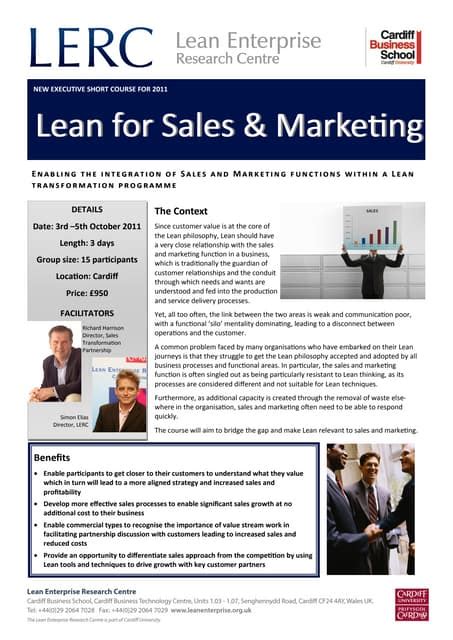 Lean For Sales Marketing Pdf