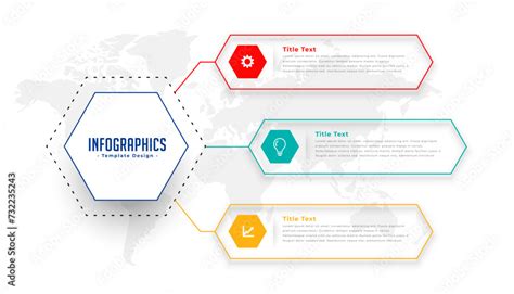 3 Step Infographic Timeline Flowchart Template For Corporate Use Stock