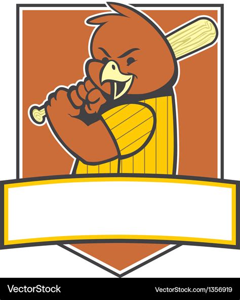 Bird Baseball Player Royalty Free Vector Image