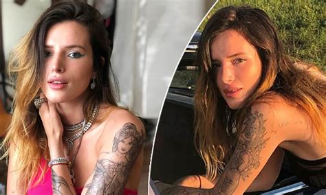 Bella Thorne Tattoos Bella Thorne Tattooed Her Eyebrows And Documented