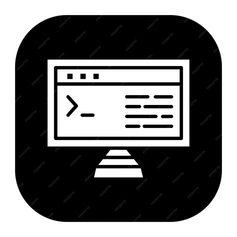 Premium Vector Command Line Vector Illustration