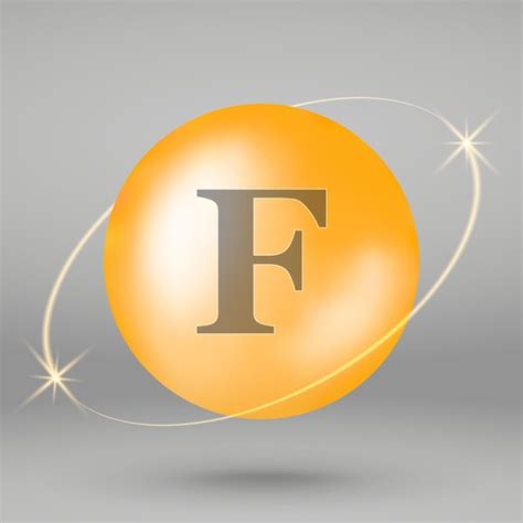 Premium Vector Vitamin Gold Icon Drop Pill Capsule