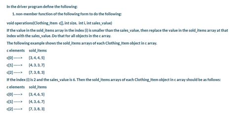 Solved In The Driver Program Define The Following 1 Chegg Com