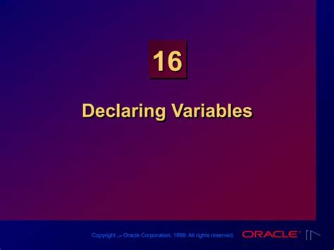 Les16 1 Declaring Variables Ppt