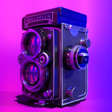 Yuliia Shevchenko 3d Model Rolleiflex 3 5 Series
