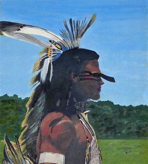 Cherokee Indian Art Figurative Little Bear A Cherokee Indian In