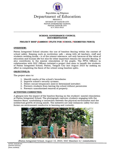 Sgc Documentation Report Pdf Fence