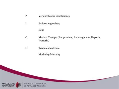 Vertebral Artery Stenosis Ppt